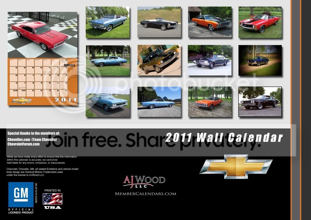 2011 Official Chevelle Calendar competition! | Page 2 | Team Chevelle